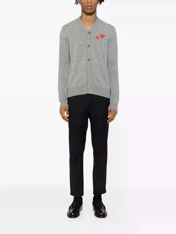 Play Comme Des Garcon Wool Cardigan