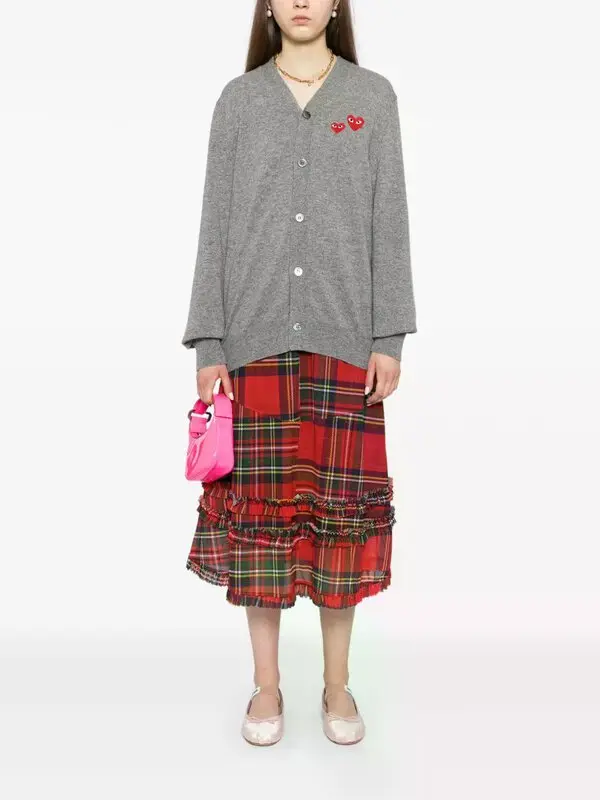 Play Comme Des Garcon Wool Cardigan