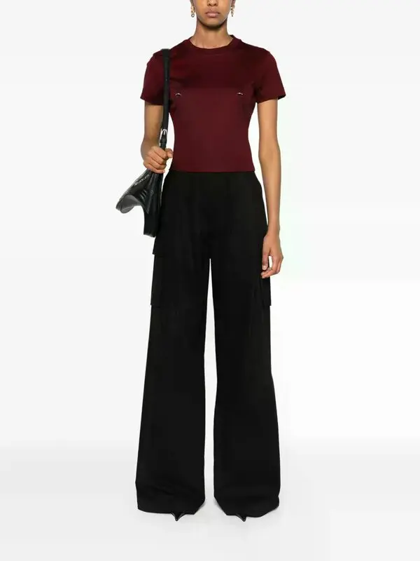 MUGLER Piercing-detail T-shirt