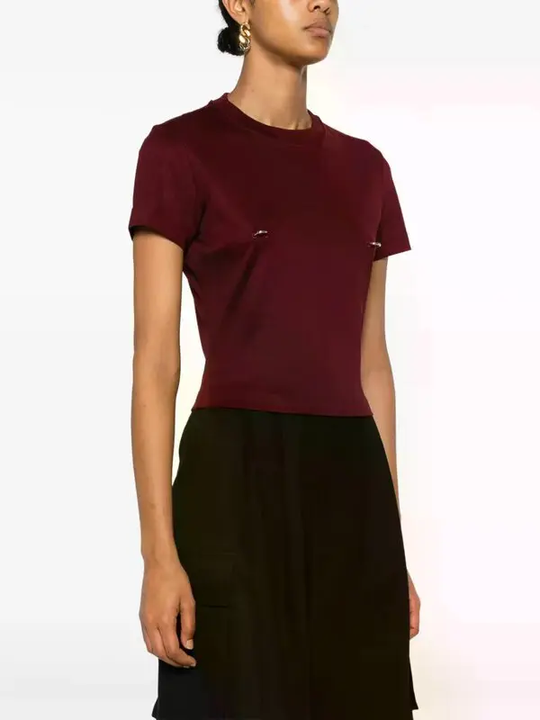MUGLER Piercing-detail T-shirt