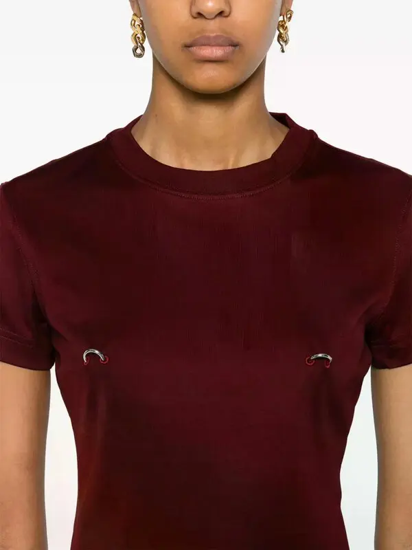 MUGLER Piercing-detail T-shirt