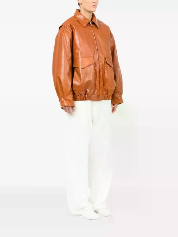 MAISON MARGIELA Zip-up Leather Jacket