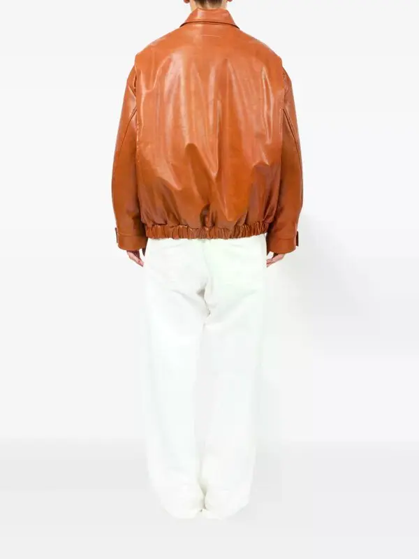 MAISON MARGIELA Zip-up Leather Jacket