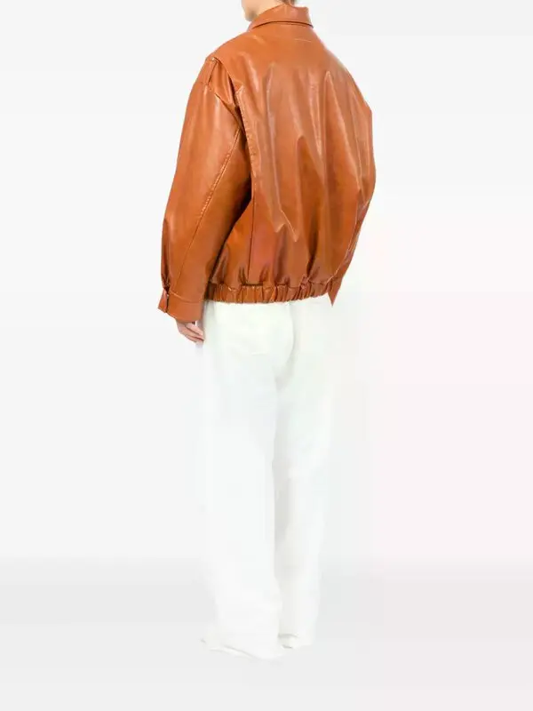 MAISON MARGIELA Zip-up Leather Jacket