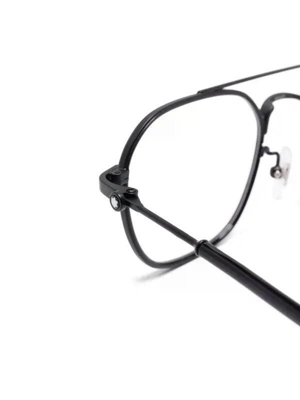 Montblanc Pilot-frame Glasses - Black