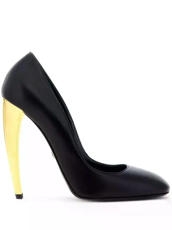 Roberto Cavalli Fang Leather Pumps
