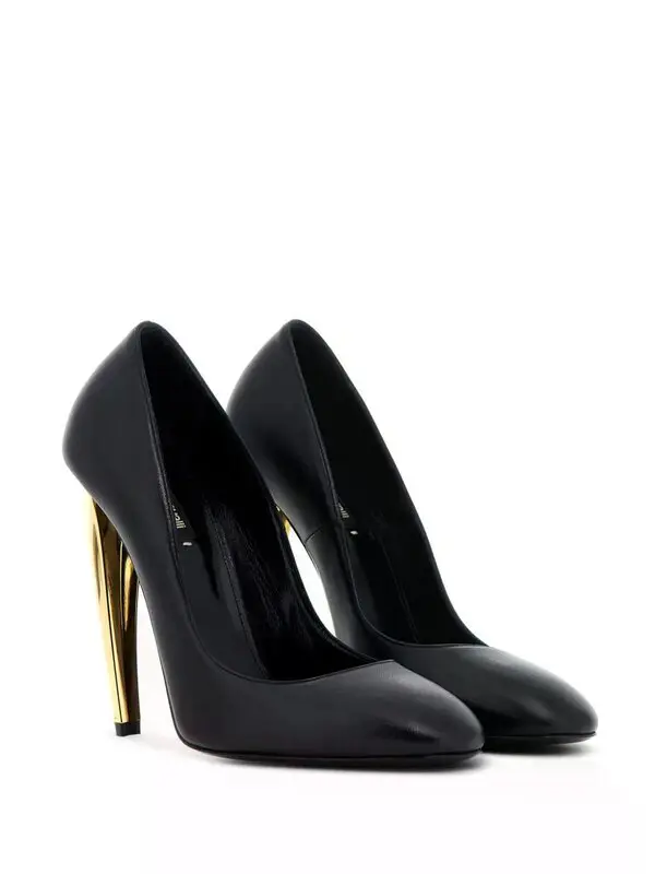 Roberto Cavalli Fang Leather Pumps