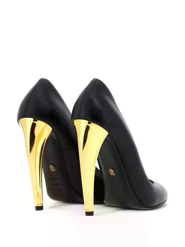 Roberto Cavalli Fang Leather Pumps