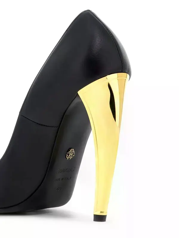 Roberto Cavalli Fang Leather Pumps