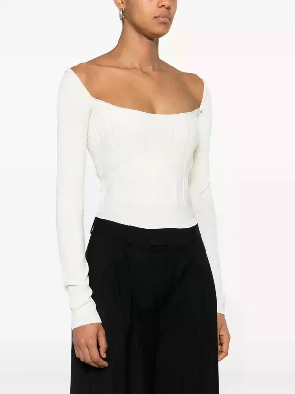 MUGLER Boning-detail Sweater