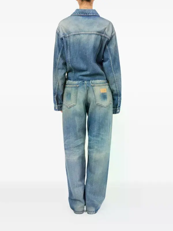 MAISON MARGIELA Belted Denim Jacket - Blue