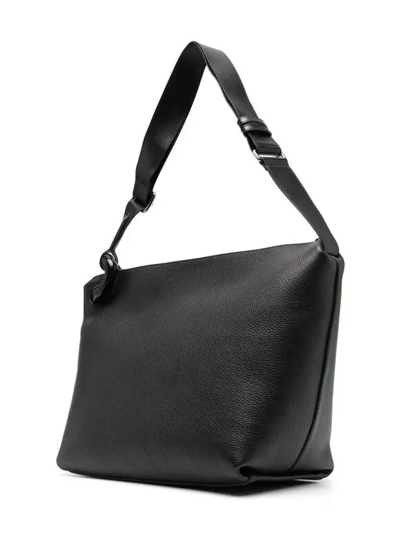 JW Anderson Small Corner Leather Shoulder Bag - Black