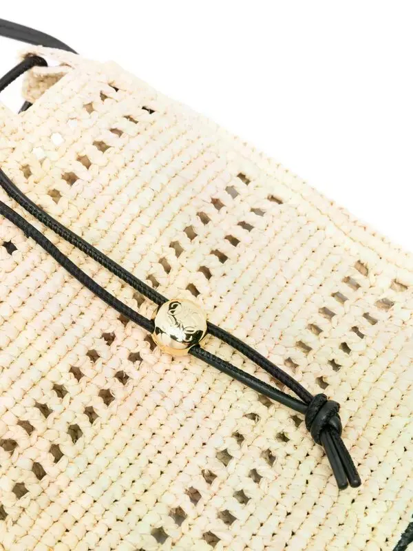 Loewe Drawstring Raffia Cross Body Bag