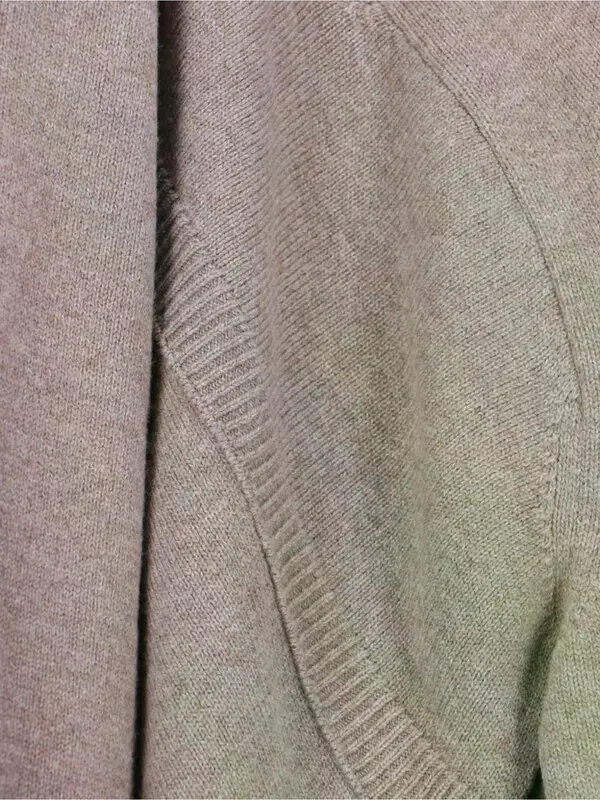 NICCOLO PASQUALETTI Asymmetrical Ribbed Trim Crew Neck Sweater