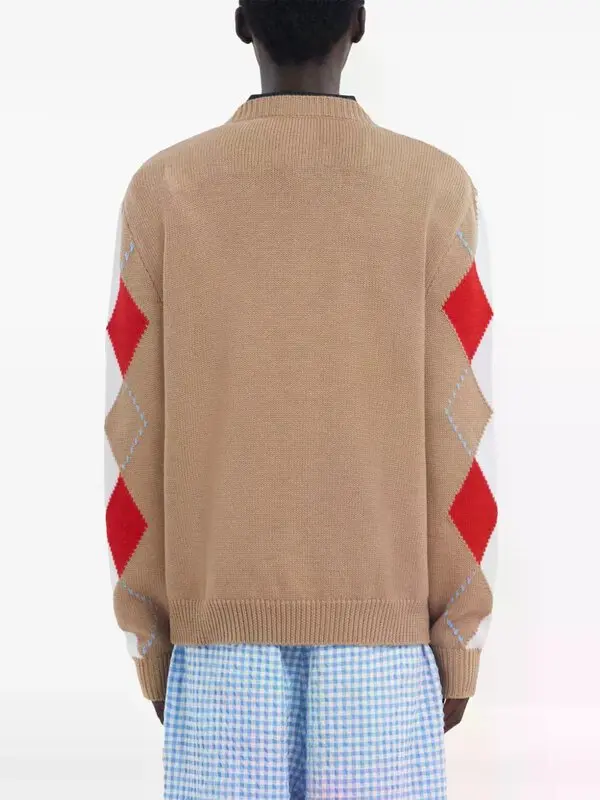 Marni Argyle Intarsia-knit Jumper