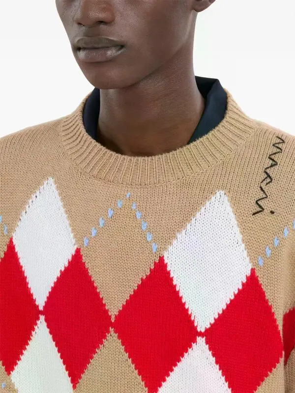 Marni Argyle Intarsia-knit Jumper