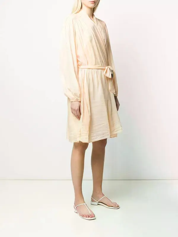 FORTE_FORTE Beige Cotton-silk Blend Robe