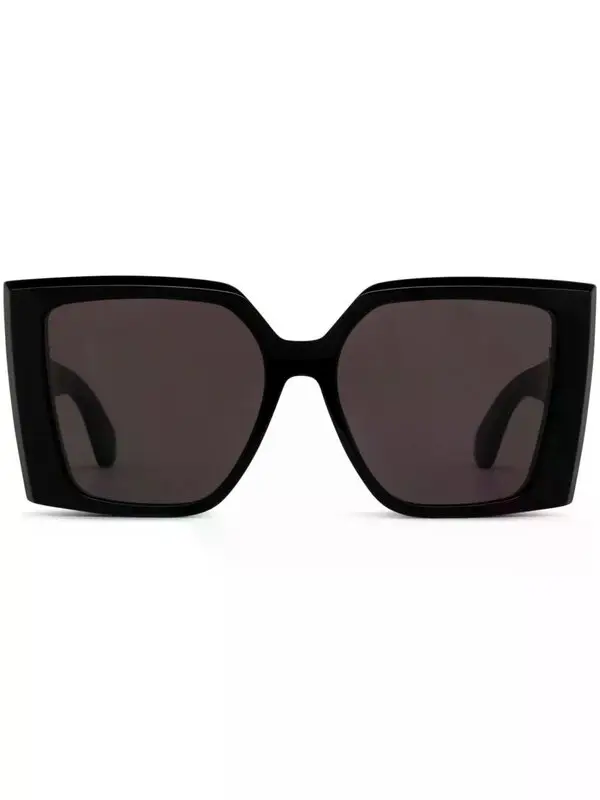Alexander McQueen Oversized Frame Sunglasses - Black
