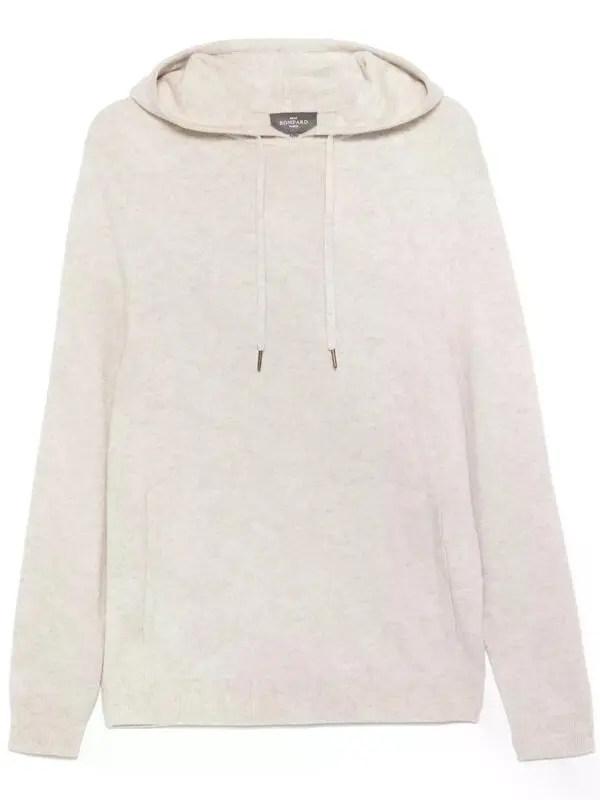 Eric Bompard Knitted Hoodie - Neutrals