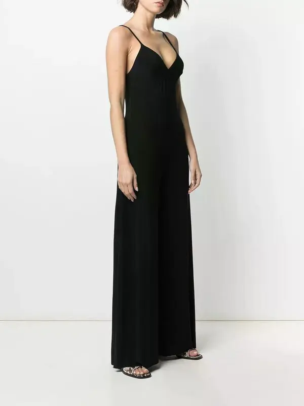 Norma Kamali Plunging V-neck Jumpsuit