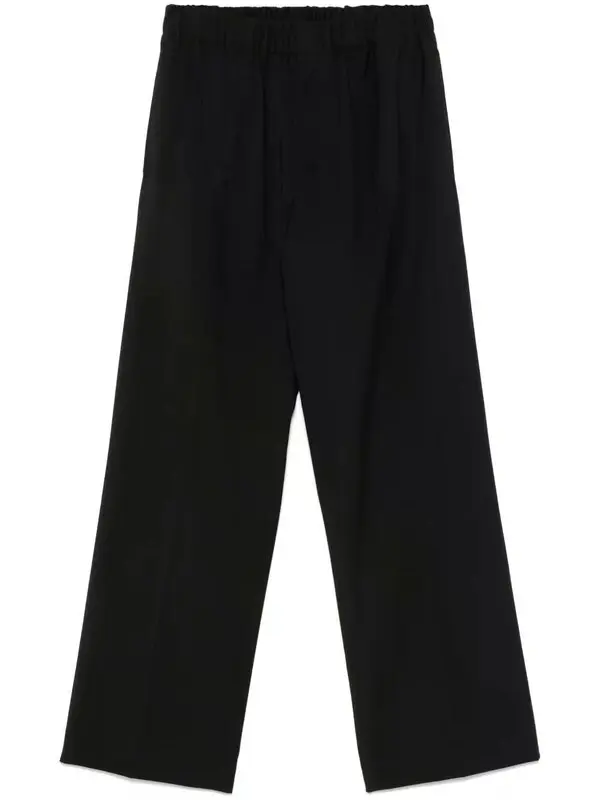 Sandro Wide-leg Wool Blend Trousers