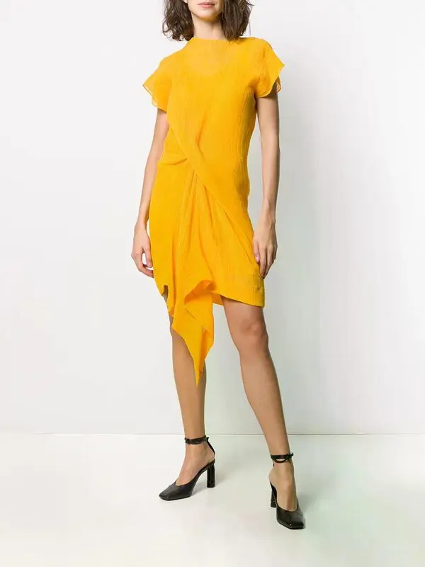 Nina Ricci Draped Front Shift Dress