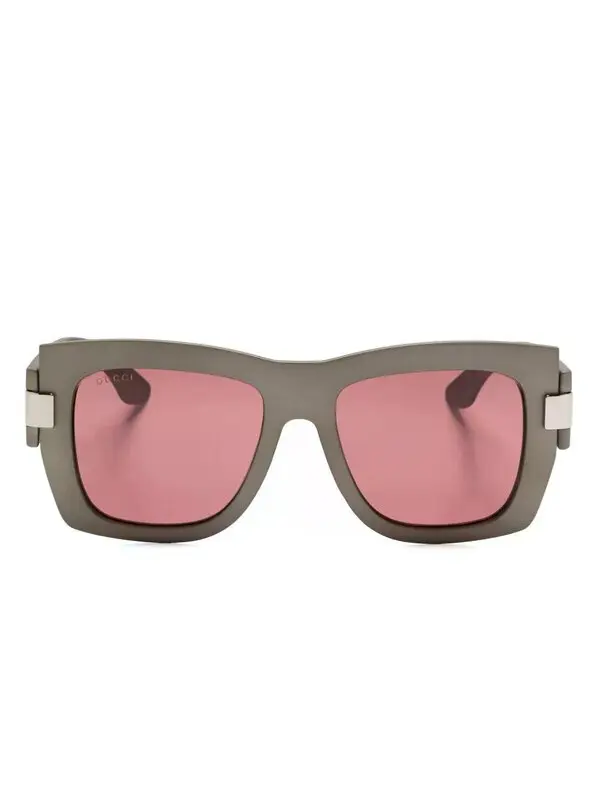 Gucci Square-frame Sunglasses - Grey