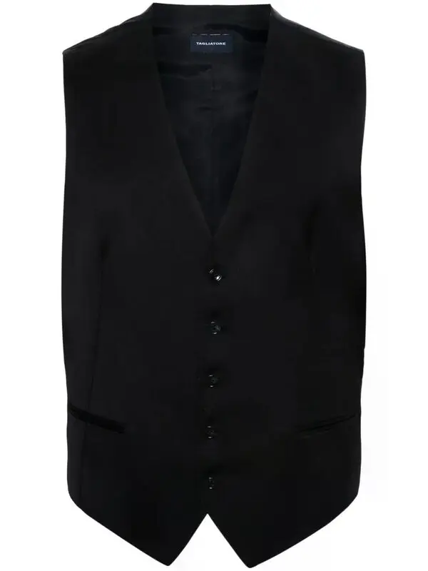 Tagliatore Paneled Virgin Wool Waistcoat
