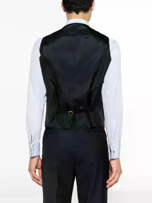 Tagliatore Paneled Virgin Wool Waistcoat
