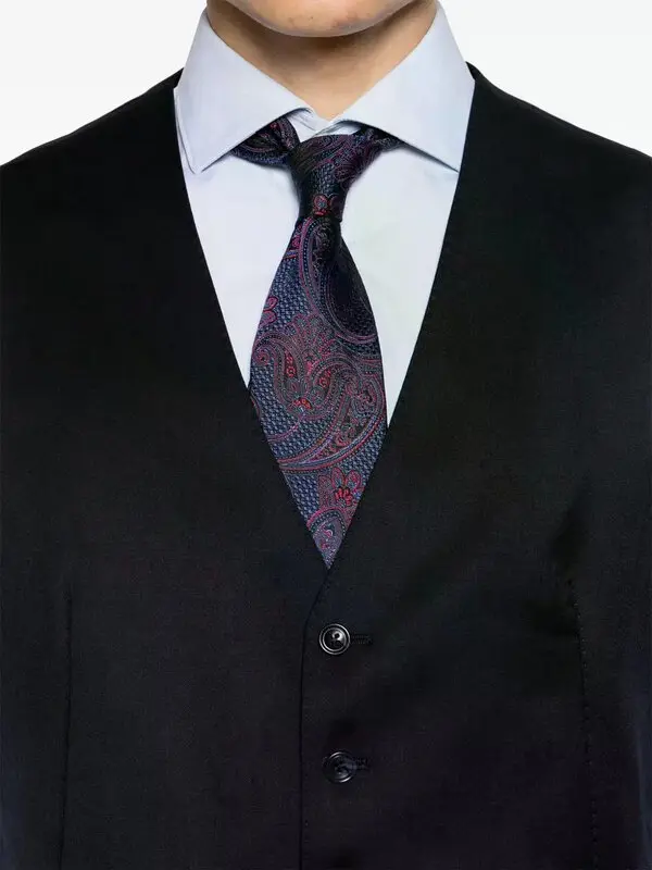 Tagliatore Paneled Virgin Wool Waistcoat