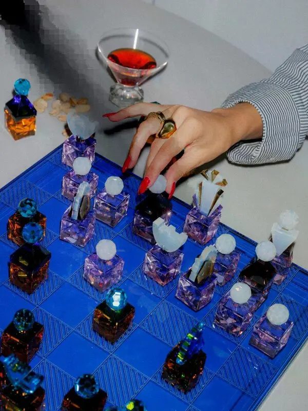 REFLECTIONS COPENHAGEN Crystal Chess Set