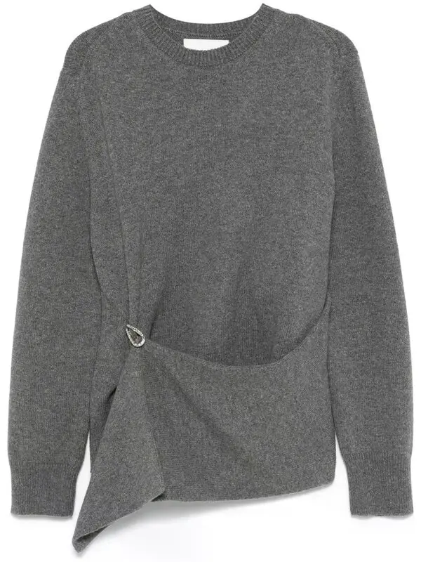JIL SANDER Draped Panel Sweater
