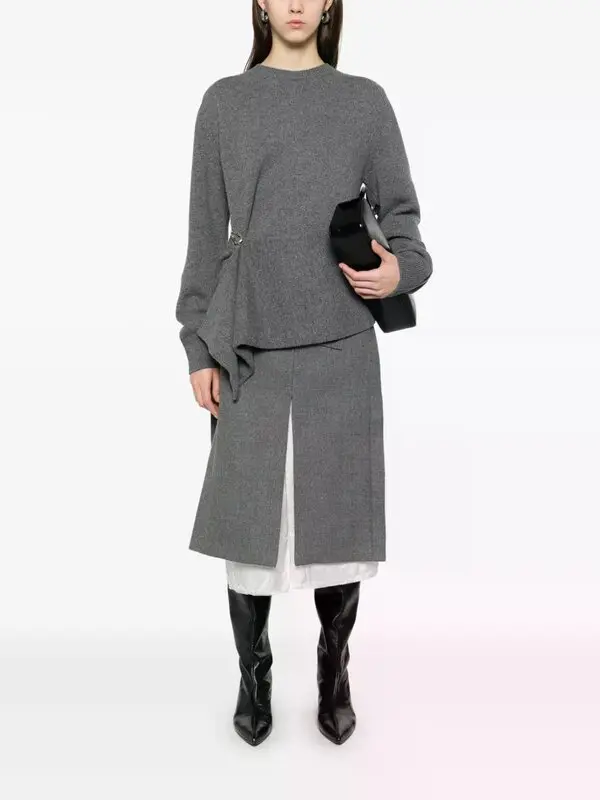 JIL SANDER Draped Panel Sweater