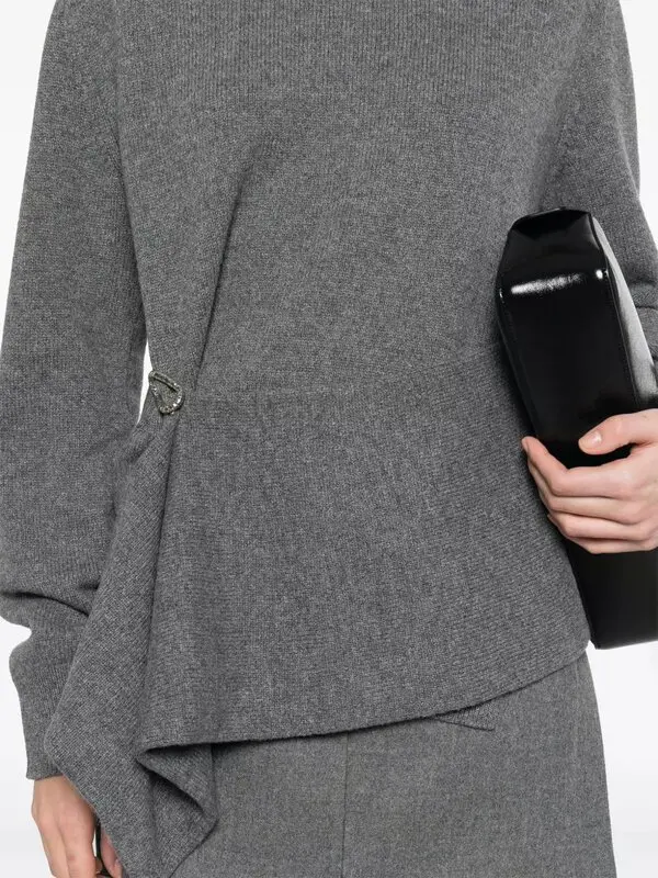 JIL SANDER Draped Panel Sweater