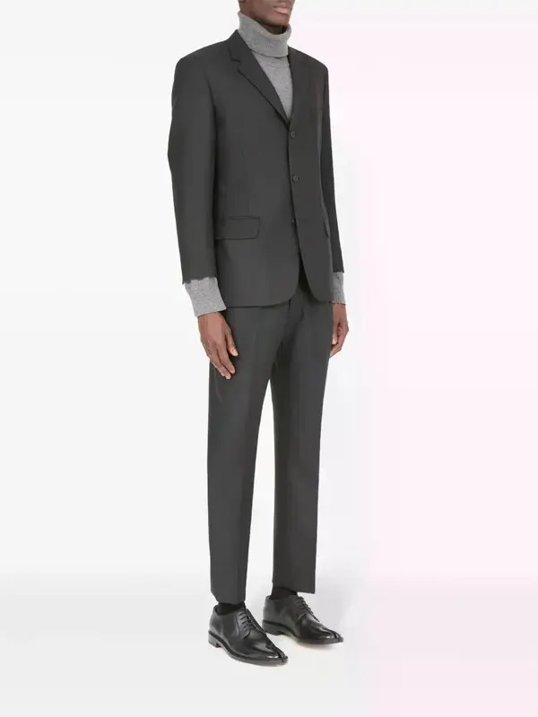 MAISON MARGIELA Single-breasted Wool Blazer - Black