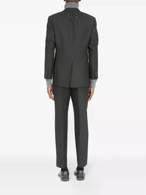 MAISON MARGIELA Single-breasted Wool Blazer - Black
