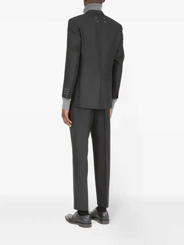 MAISON MARGIELA Single-breasted Wool Blazer - Black