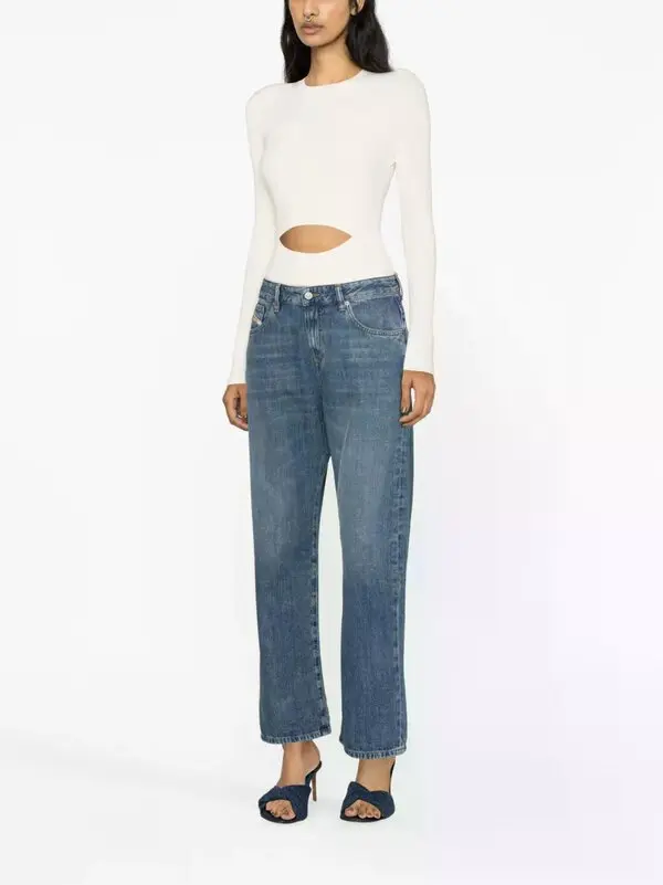 DIESEL® M-peris Cut-out Knitted Top - White