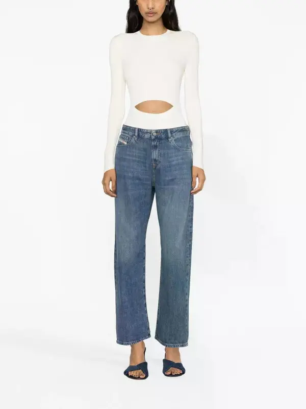 DIESEL® M-peris Cut-out Knitted Top - White