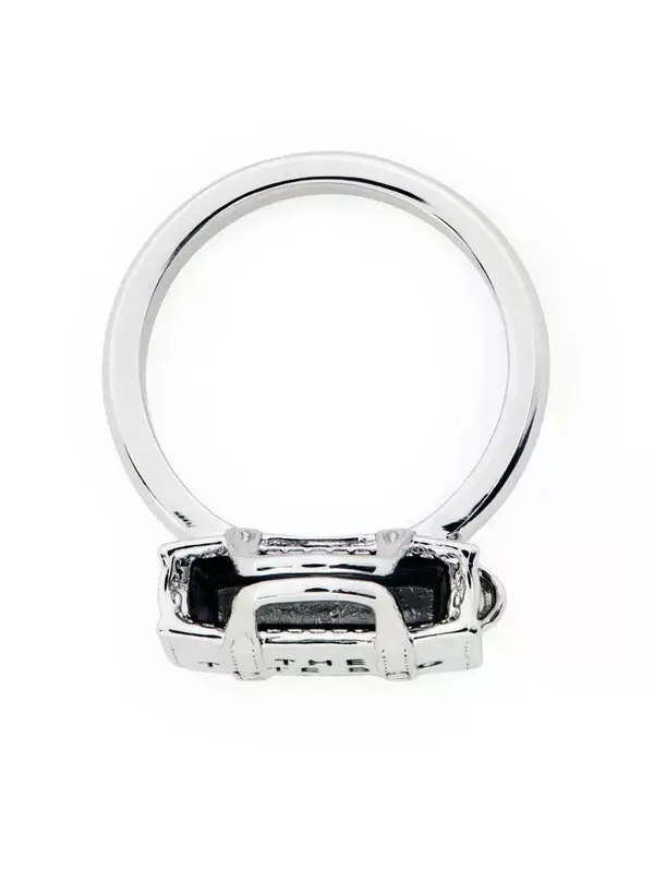 Marc Jacobs The Mini Icon Tote Bag Sculpted Ring - Silver