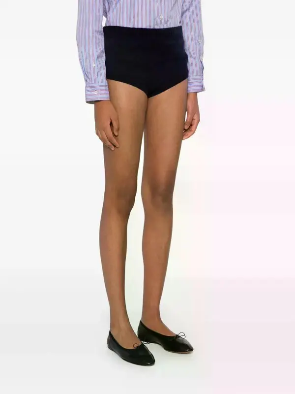 P.a.r.o.s.h Loos High-waisted Knitted Shorts