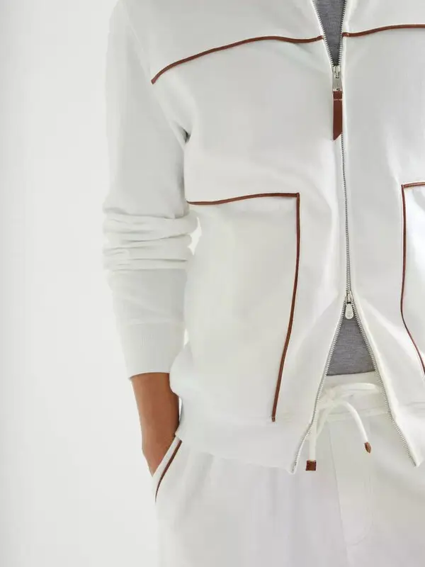 Brunello Cucinelli French Terry Zip-up Sweatshirt