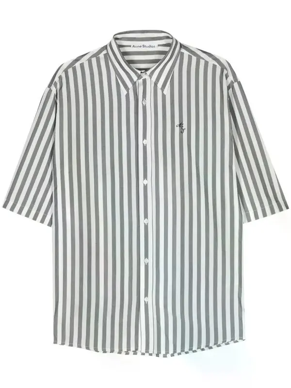 Acne Studios Logo-embroidered Striped Shirt