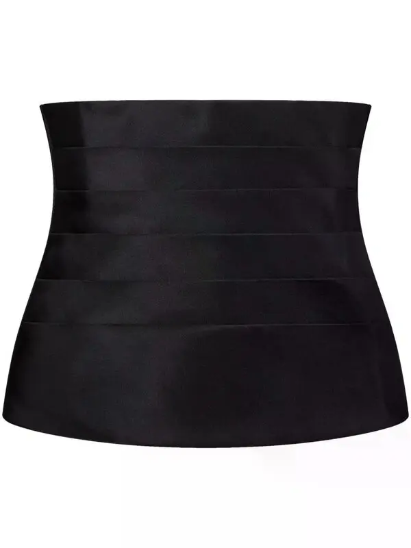 Thom Browne Lace-up Corset - Black