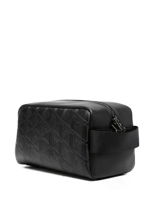 Lacoste Monogram-debossed Leather Crossbody Bag
