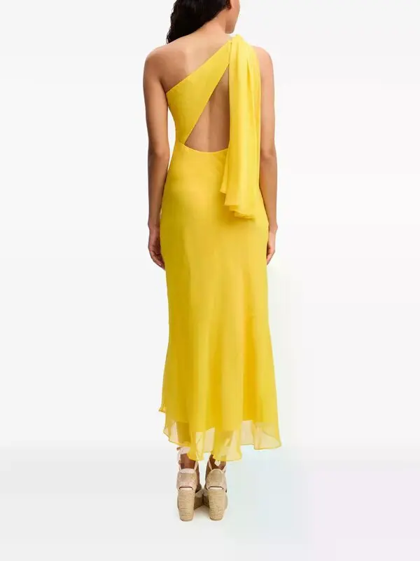Alejandra Alonso Rojas One-shoulder Silk Dress