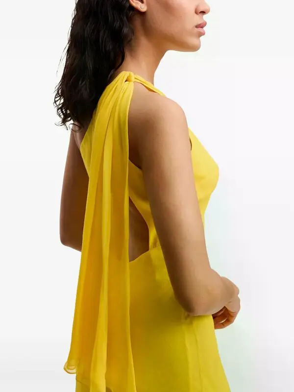 Alejandra Alonso Rojas One-shoulder Silk Dress