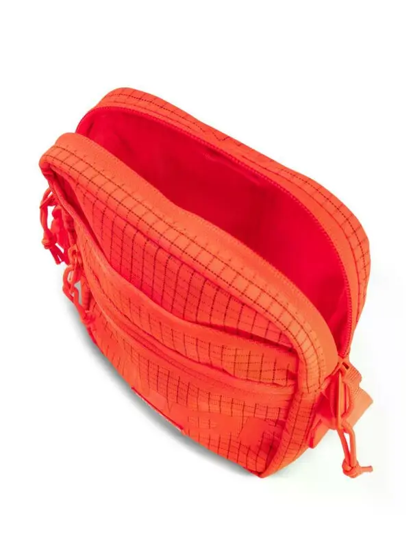Supreme Logo-print Grid-pattern Shoulder Bag