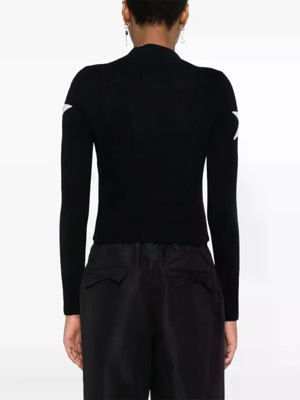 Perfect Moment Cable Knit Merino Wool Sweater