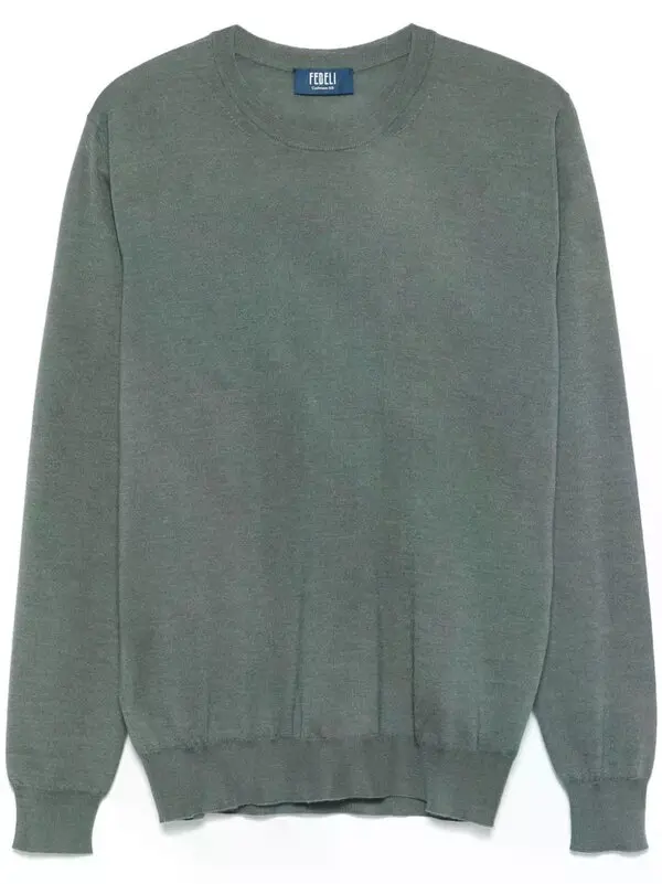 Fedeli Fine-knit Sweater - Grey